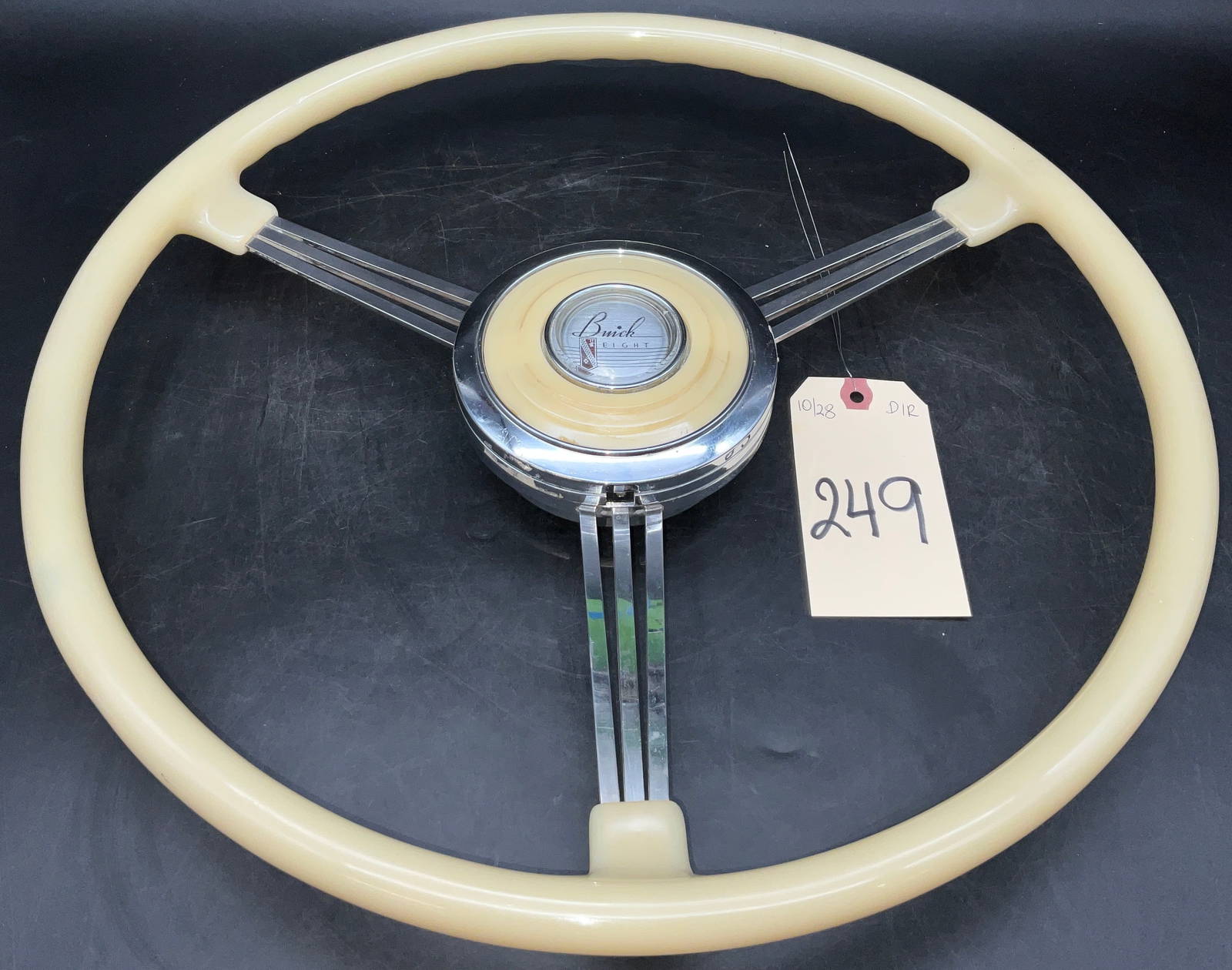 Vintage Buick Eight Steering Wheel. Auction