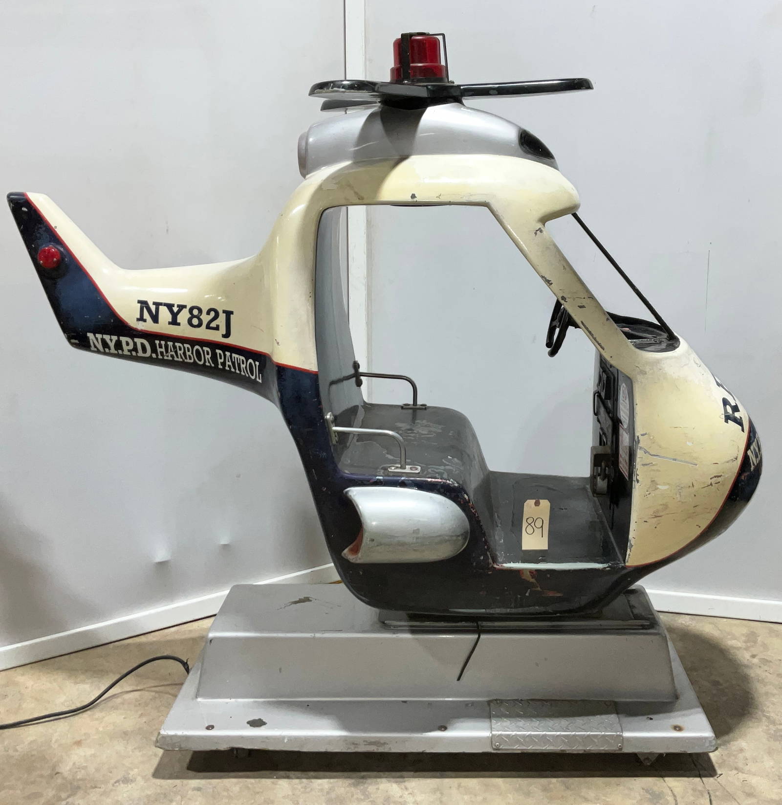 Vintage Just Kiddie Rides Coin Operated Helicopter Child's Ride. Auction