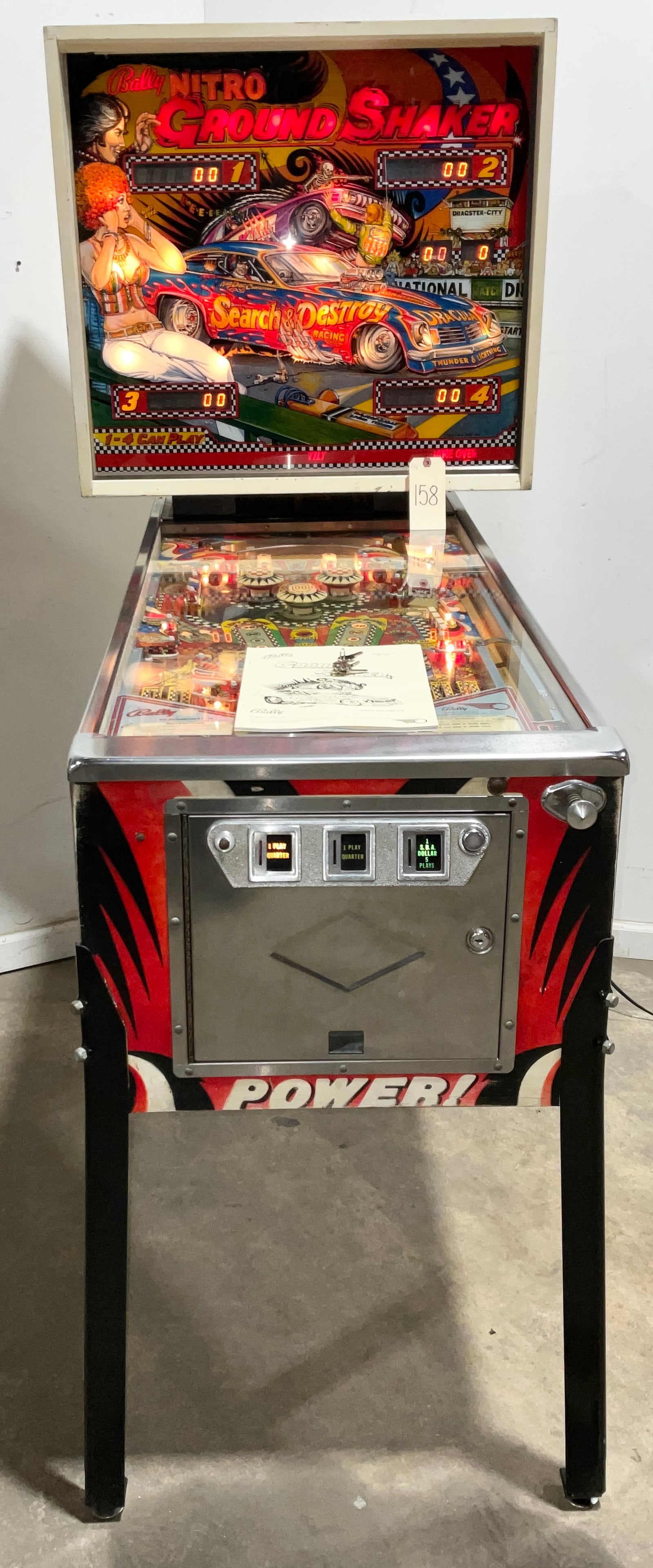 Vintage Bally Ground Shaker Pinball Machine. - Feb 18, 2025 | Teel ...