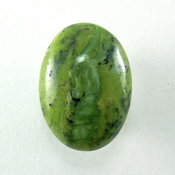 21107: 8.33ct Oval Montana Jade 13x8mm