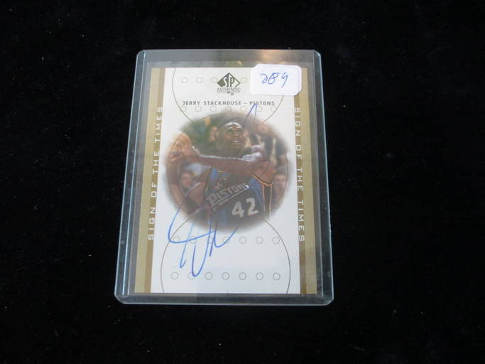 Signature Basketball Card Jerry Stackhouse
