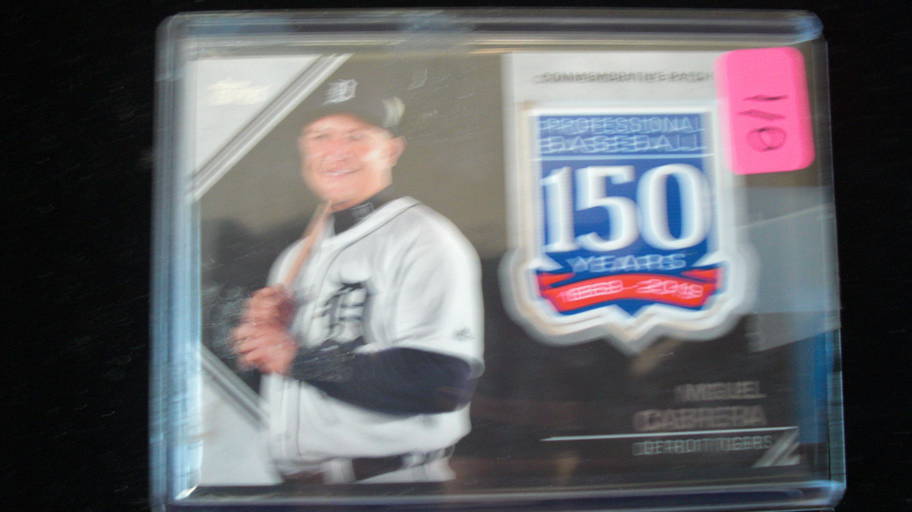 Miguel Cabrera Commemorative Patch Card