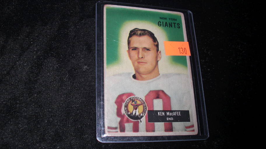 Vintage Ken Macafee N.y Giants