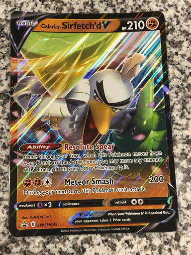 Galarian Sirfetch'd V Jumbo Pokemon Card