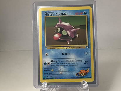 Mistys Shellder Pokemon Card