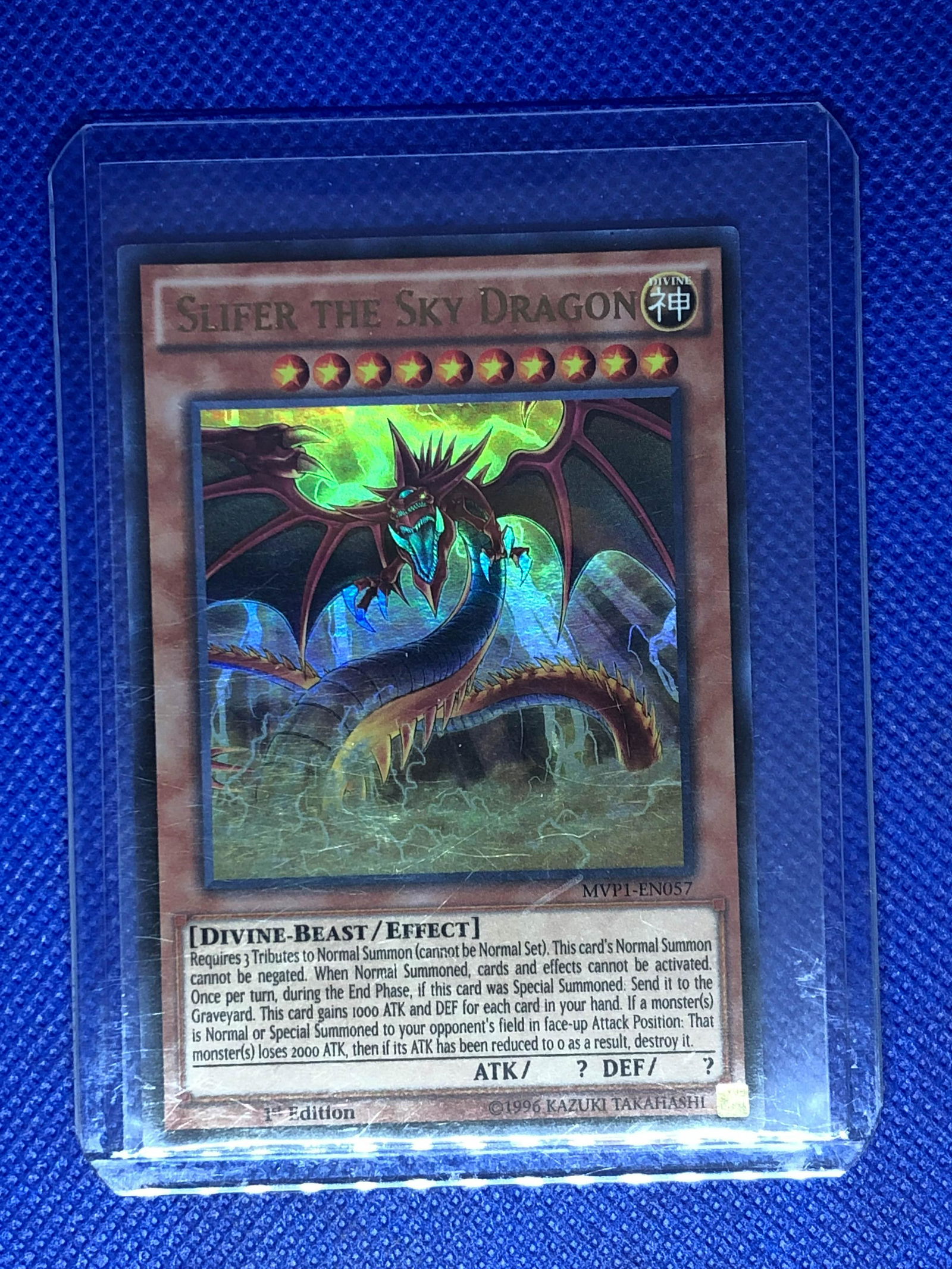 Slifer The Sky Dragon 1st Edition Holo Yugioh Card