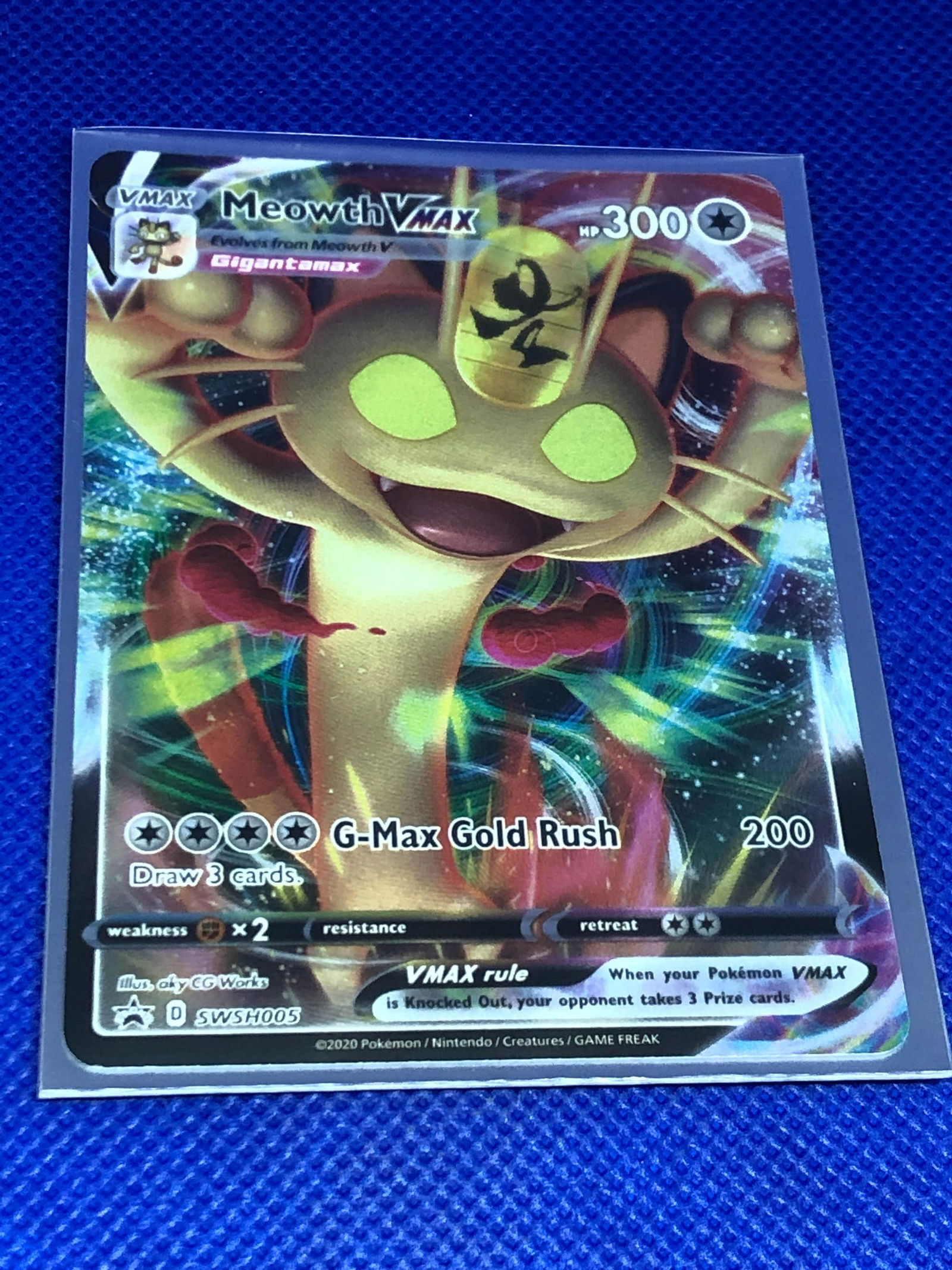 Meowth Vmax Pokemon Card