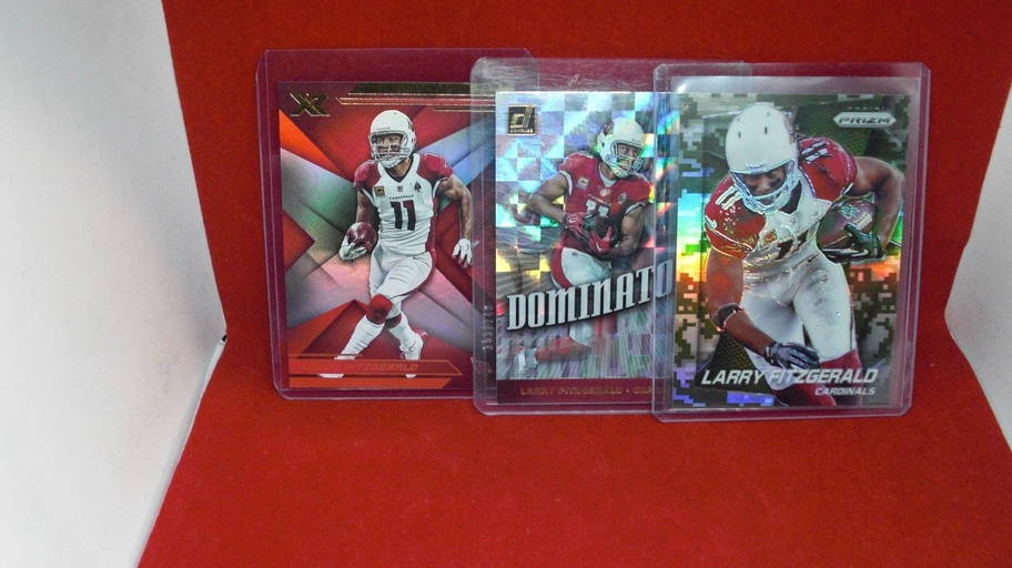 Lot Of 3 Larry Fitzgerald Cards