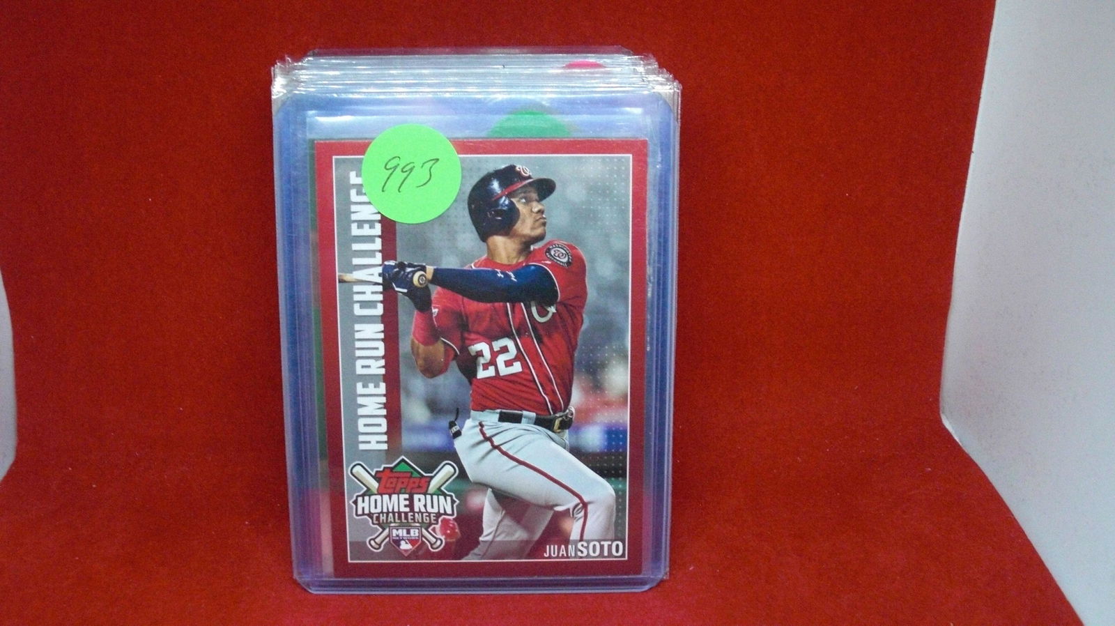 Juan Soto Homerun Challenge Card Unscratched