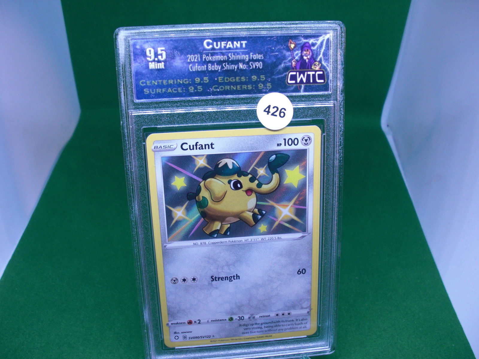 Cwtc 9.5 Cufant Pokemon Card