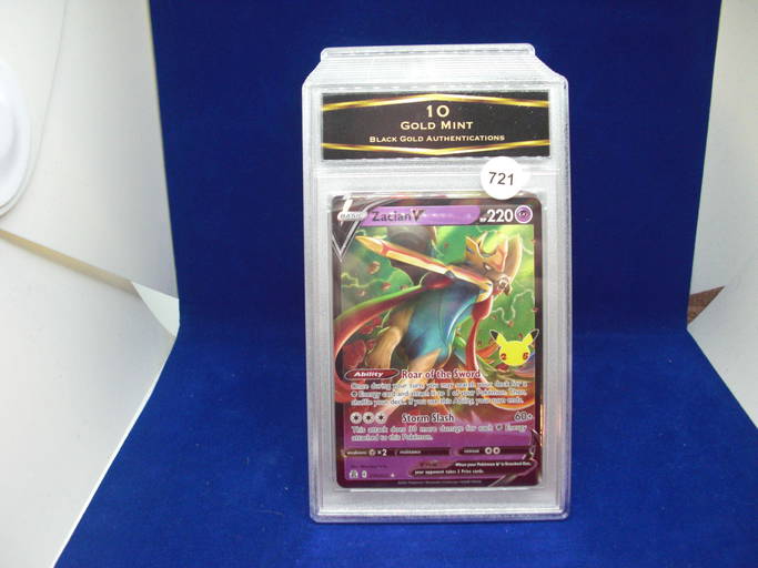 Bga 10 Gold Mint Zacian V Pokemon Card