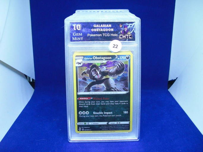Cwtc 10 Galarian Obstagon Holo Pokemon