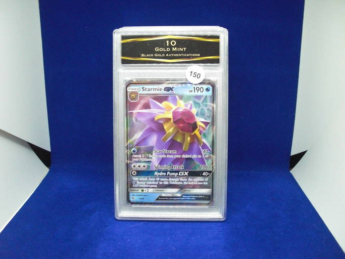Bga 10 Gold Mint Starmie Gx Pokemon