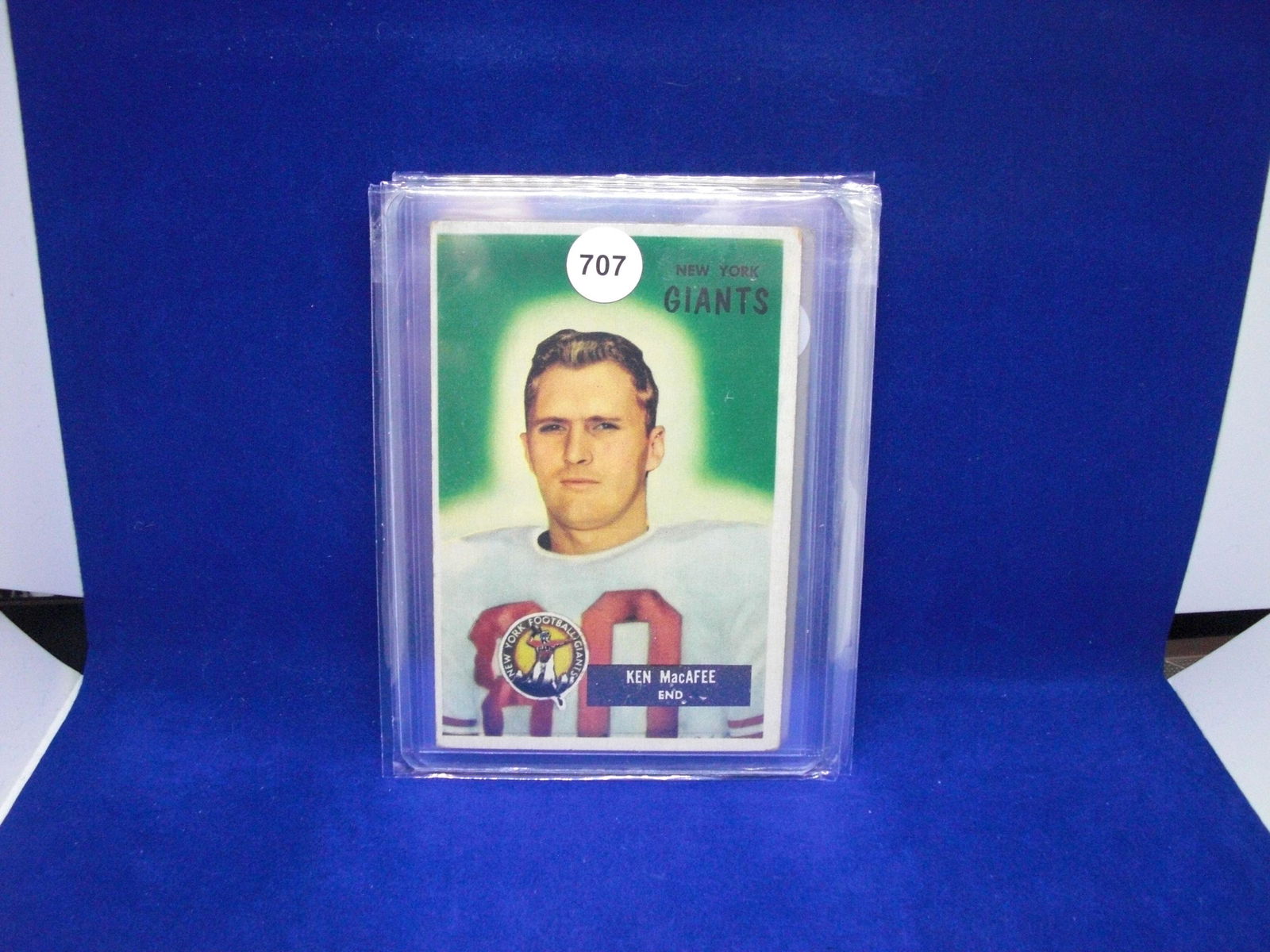 Ken Macafee 1955 Bowman Football