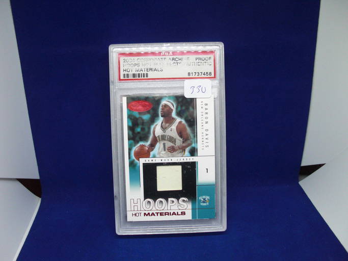 Psa Graded Proof Authentic 2004 Baron Davis Jersey