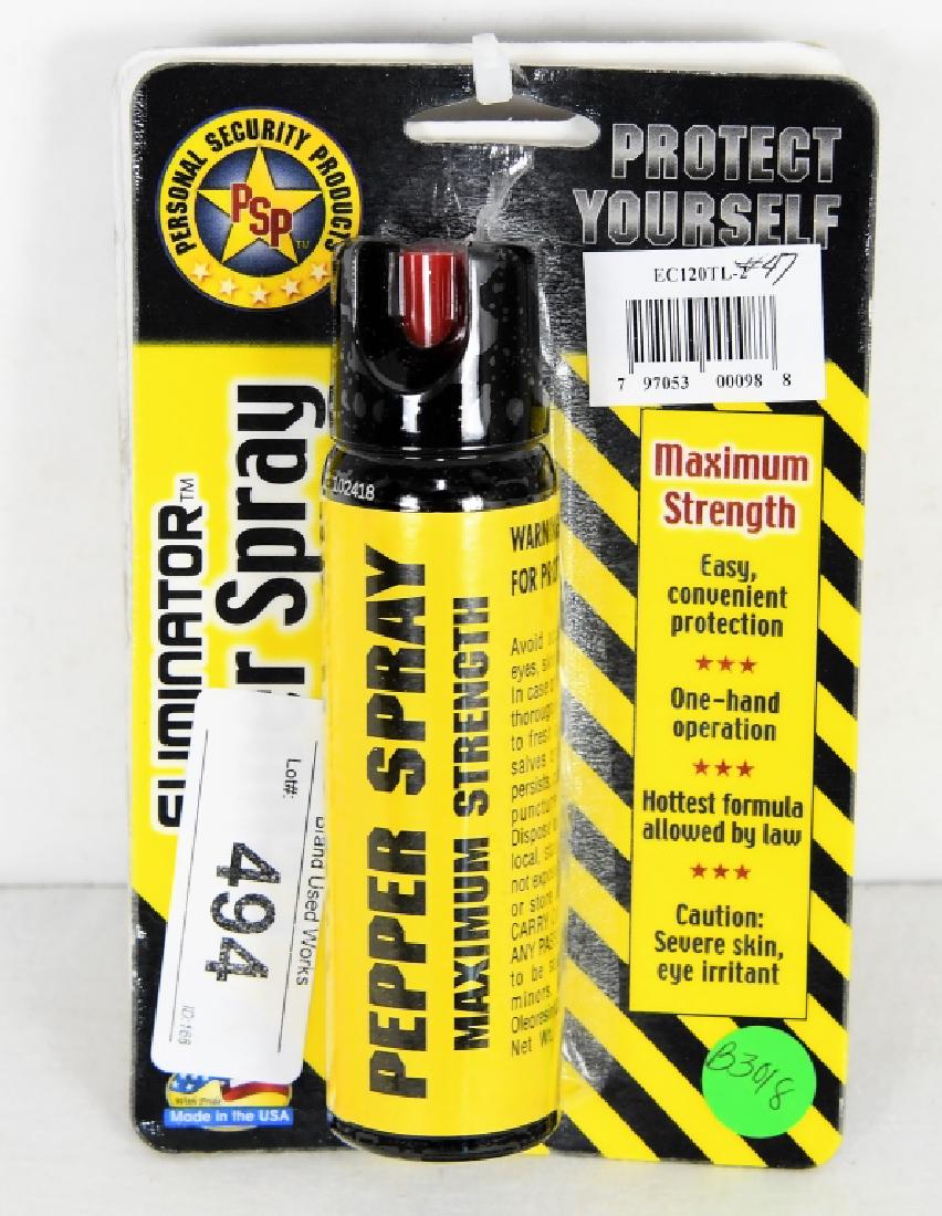Lot Of 2 Eliminator Pepper Spray Max Strength