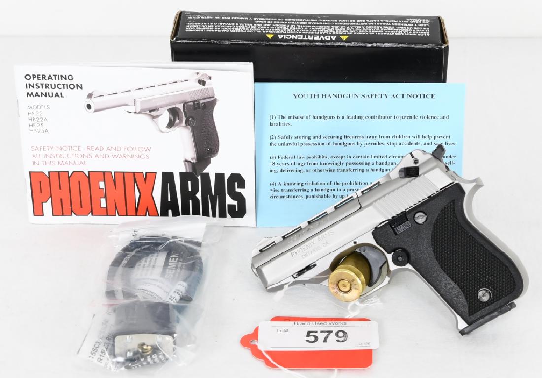 Brand New Phoenix Arms HP22A Nickel Pistol .22 LR