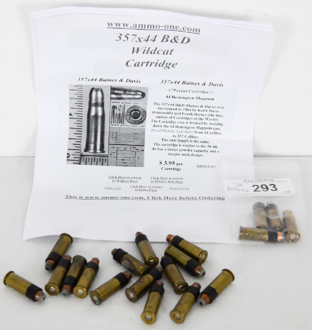 19 rounds 357 x 44 B & D Wildcat Cartridges
