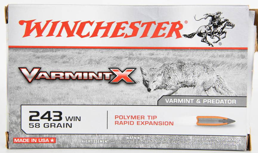 10 Rounds + 9 Brass Casings Of .243 Winchester