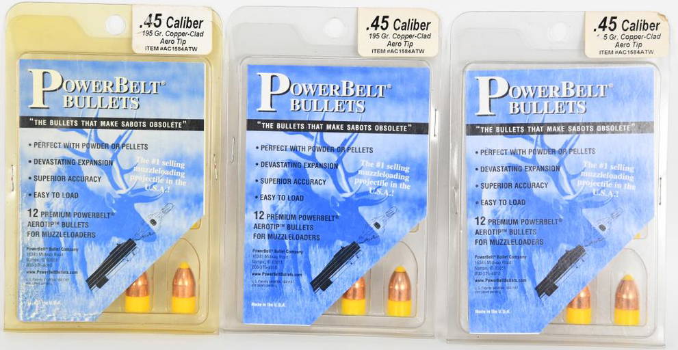 3pks PowerBelt Bullet .45 cal 195 gr Copper Clad - Sep 21, 2019 | Brand ...