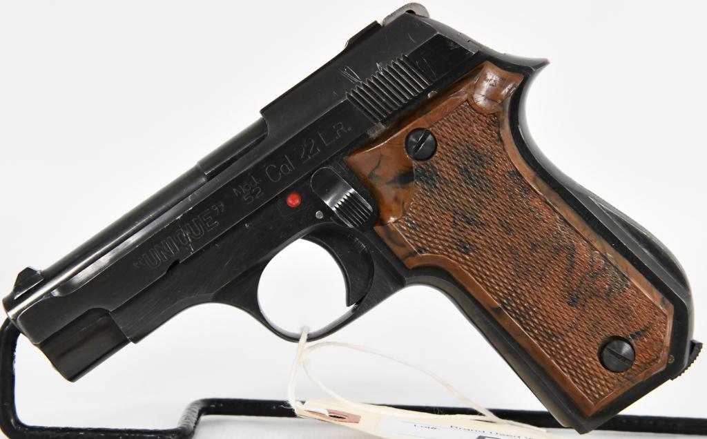 Unique Model 52 Semi Auto .22 Lr Pistol