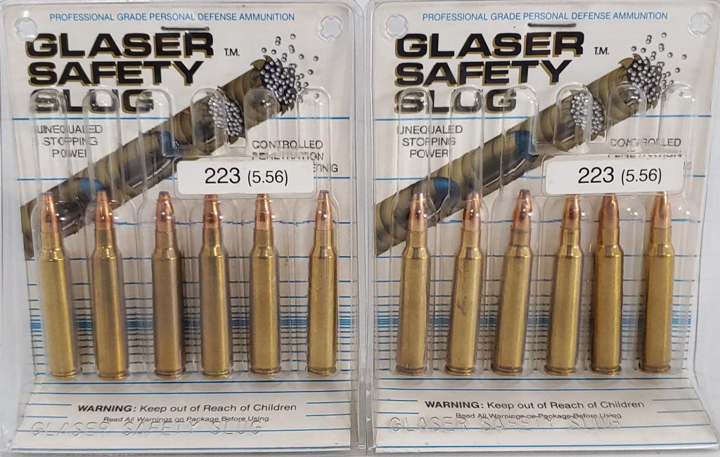 12 Rounds Of .223/5.56 Glaser Safety Slug Ammo - Dec 07, 2019 | Brand ...