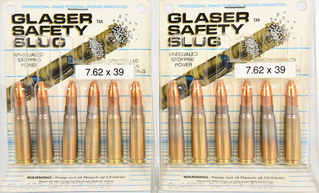 12 Rounds of Glaser Safety Slugs 7.62x39 Ammo - Dec 07, 2019 | Brand ...