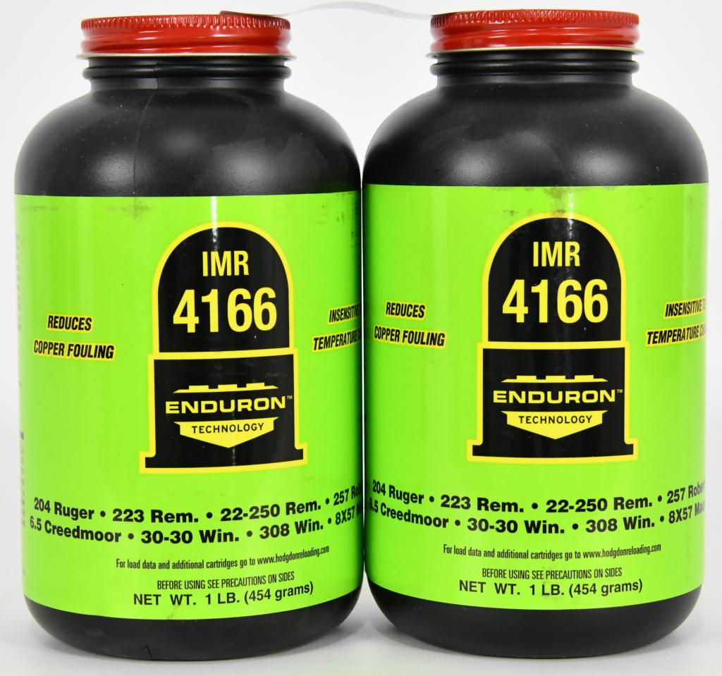 Lot of 2 Bottles - New -IMR 4166 Rifle Powder - Feb 29, 2020 | Brand ...
