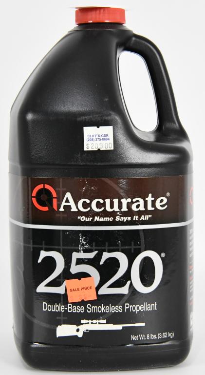 Accurate 2520 Rifle 8 lbs 1 Canister ACCURATE - Feb 29, 2020 | Brand ...