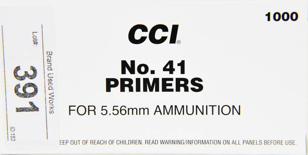CCI Military #41 for 5.56 Nato Primers Box of 1000 - Mar 28, 2020 ...