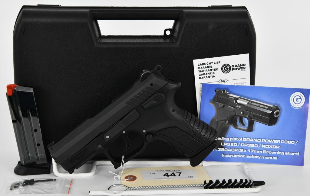 Grand Power CP380 Semi Auto Pistol .380 ACP - Sep 19, 2020 | Brand Used ...