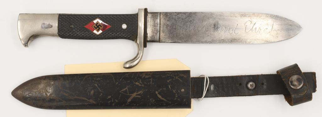 Rzm Hitler Youth Knife M7/13 & Sheath