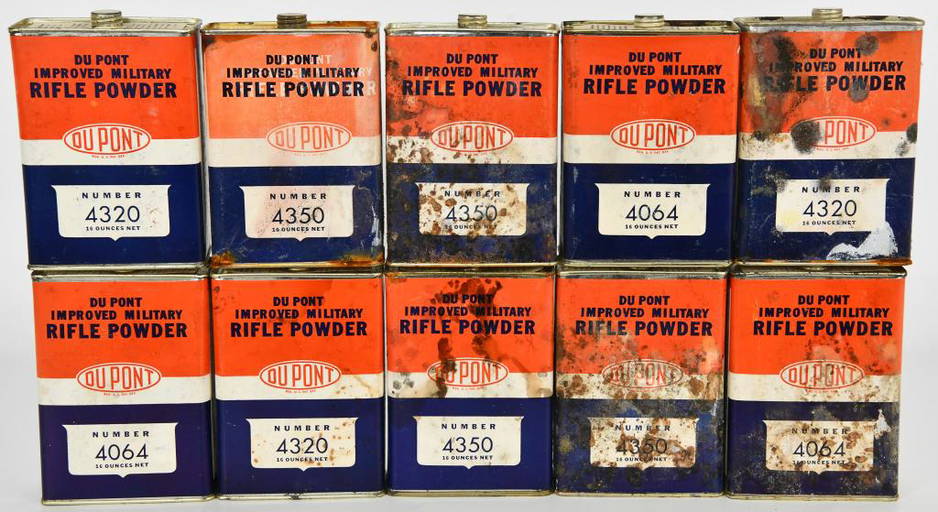 Lot Of 10 Vintage Collector Gun Powder Container