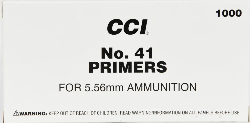 1000 Count CCI Military #41 for 5.56 Nato Primers - Mar 07, 2021 ...