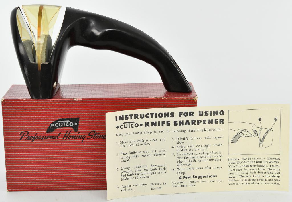 Vintage Cutco Knife Sharpener Kit In Original Box