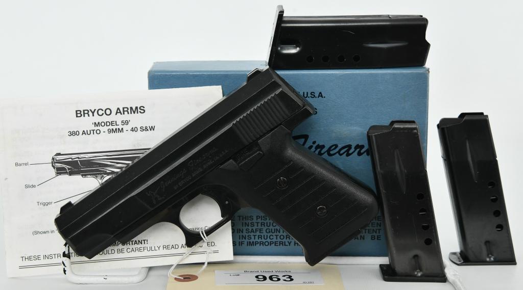 Jennings Model Bryco 59 Chambered 9mm Pistol