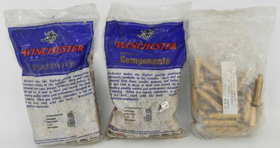 150 Ct. Winchester .284 New Unprimed Brass