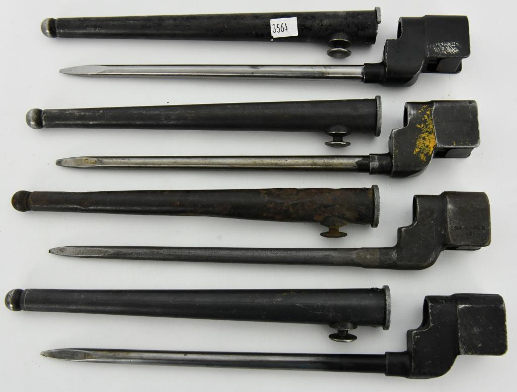 Lot Of 4 Lee Enfield Pig Sticker Bayonets