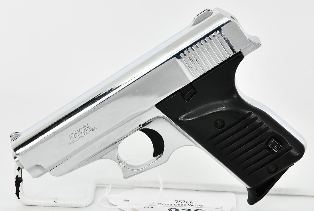 Lorcin L380 Chrome Semi Auto Pistol .380 Acp