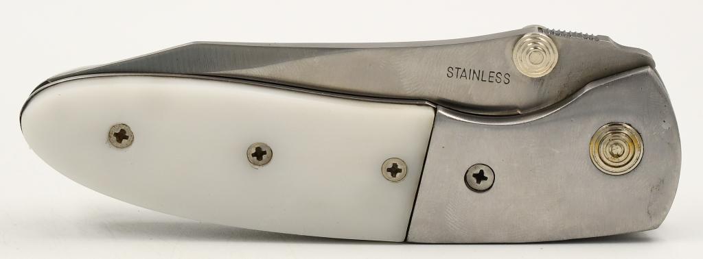Stealth Automatic Leaf Spring Folding Pocket Knife