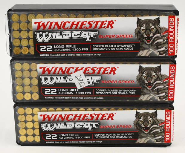 300 Rounds Of Winchester Wildcat .22 LR Ammo - Nov 20, 2021 | Brand ...