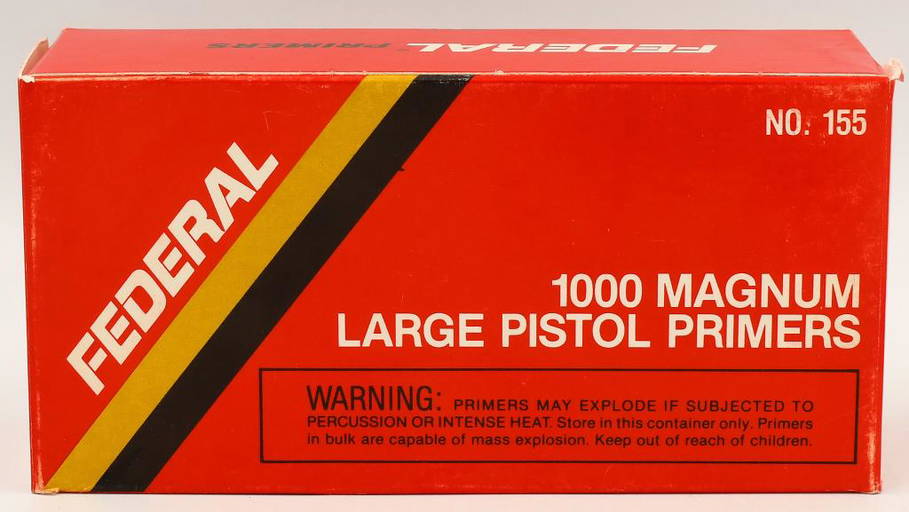 1000 Ct Federal #155 Large Magnum Pistol Primers (#0386) on Mar 26 ...