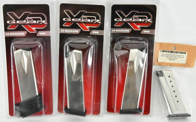 Lot Of 4 Nip Springfield Xd & Xds 9mm Magazines