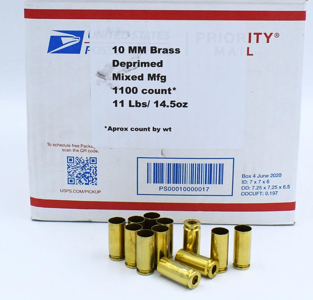 Approx 1100 Count of 10mm Empty Brass Casings (#0362) on Jan 14, 2023 ...