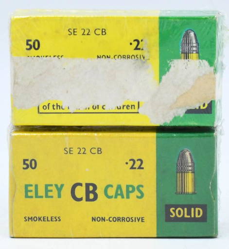 2 Boxes Of Collector Eley .22 Caliber Cb Caps