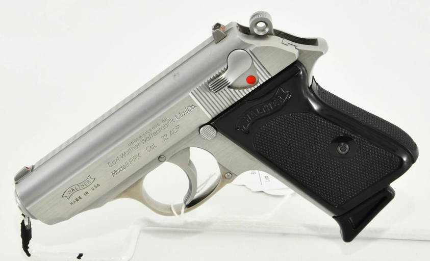 Walther Ppk Stainless Semi Auto Pistol .32 Acp