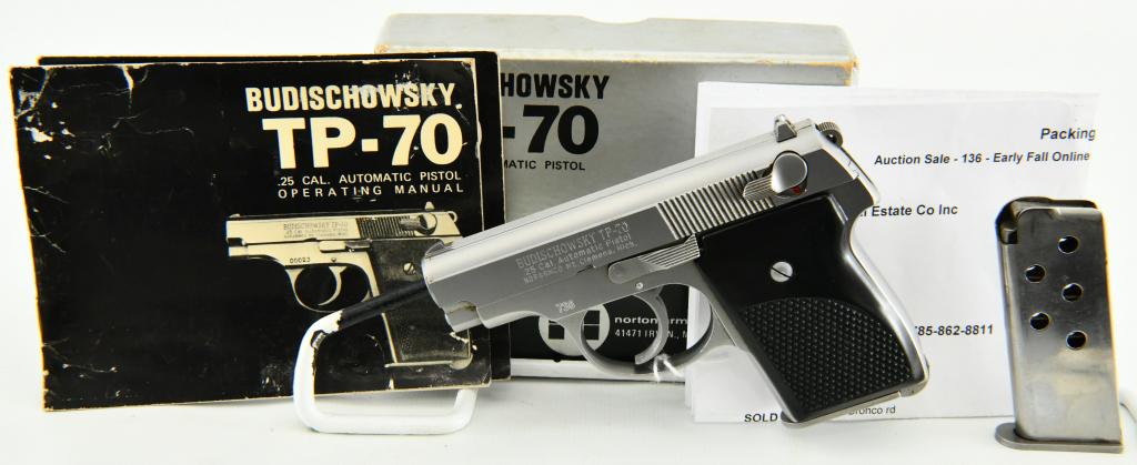 Budischowsky Tp 70 Semi Auto Pistol .25 Cal