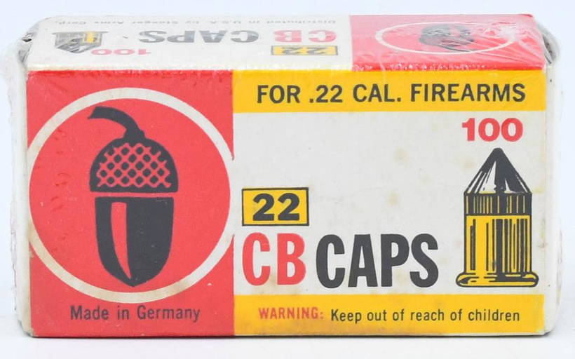 100 Rd Collector Box Of .22 Caliber Cb Caps