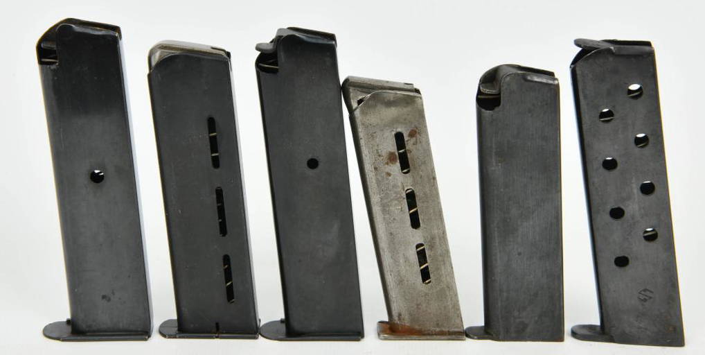 Various .32 Auto Pistol Magazines (6) Pcs