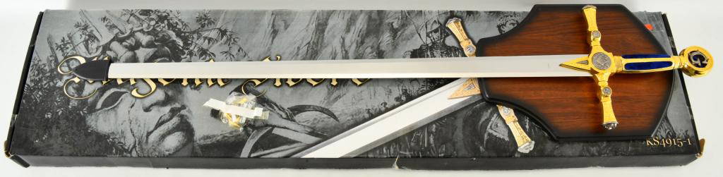 Blue Masonic Longsword With Placque Auction